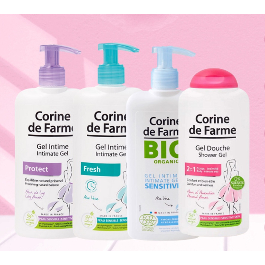 [CHÍNH HÃNG] Dung Dịch Vệ Sinh Phụ Nữ Dịu Nhẹ CORINE DE FARME 250ML Pháp | Shopee Việt Nam
