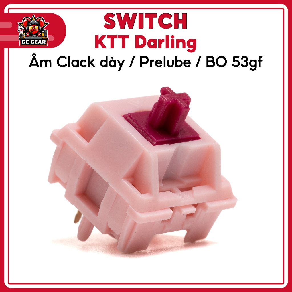 KTT Darling | Switch KTT Darling Linear | Pre Lube | 5 Pin dùng cho bàn phím cơ | Shopee Việt Nam