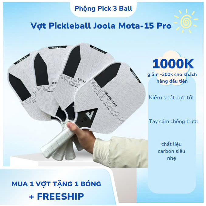 [Quét NFC] Vợt Pickleball Joola Perseus Mod TA-15 Pro Core 16mm Sợi ...