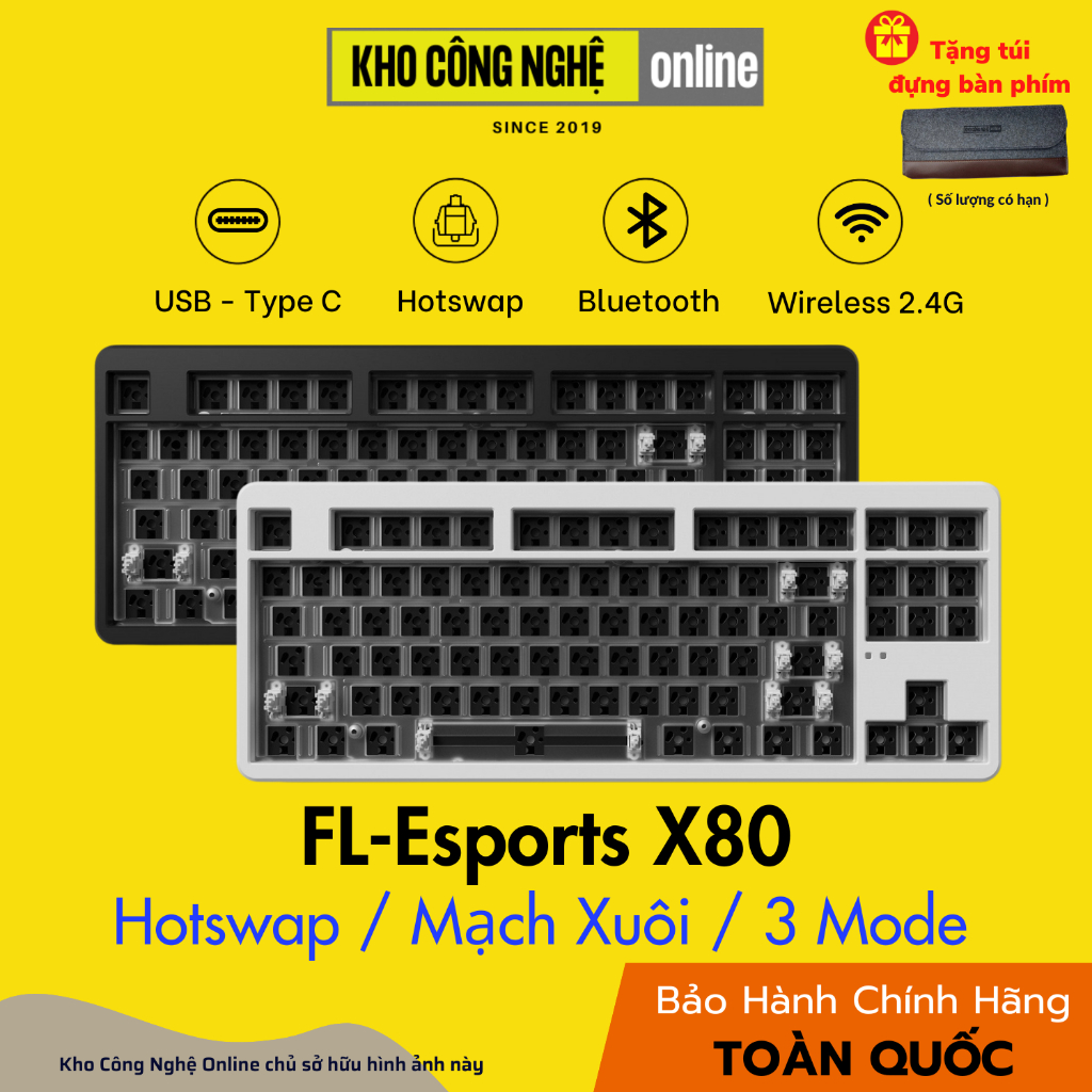 X80 - KIT Bàn Phím FL-Esports X80 (Mạch Xuôi / Hotswap / 3 Mode) - Hàng ...
