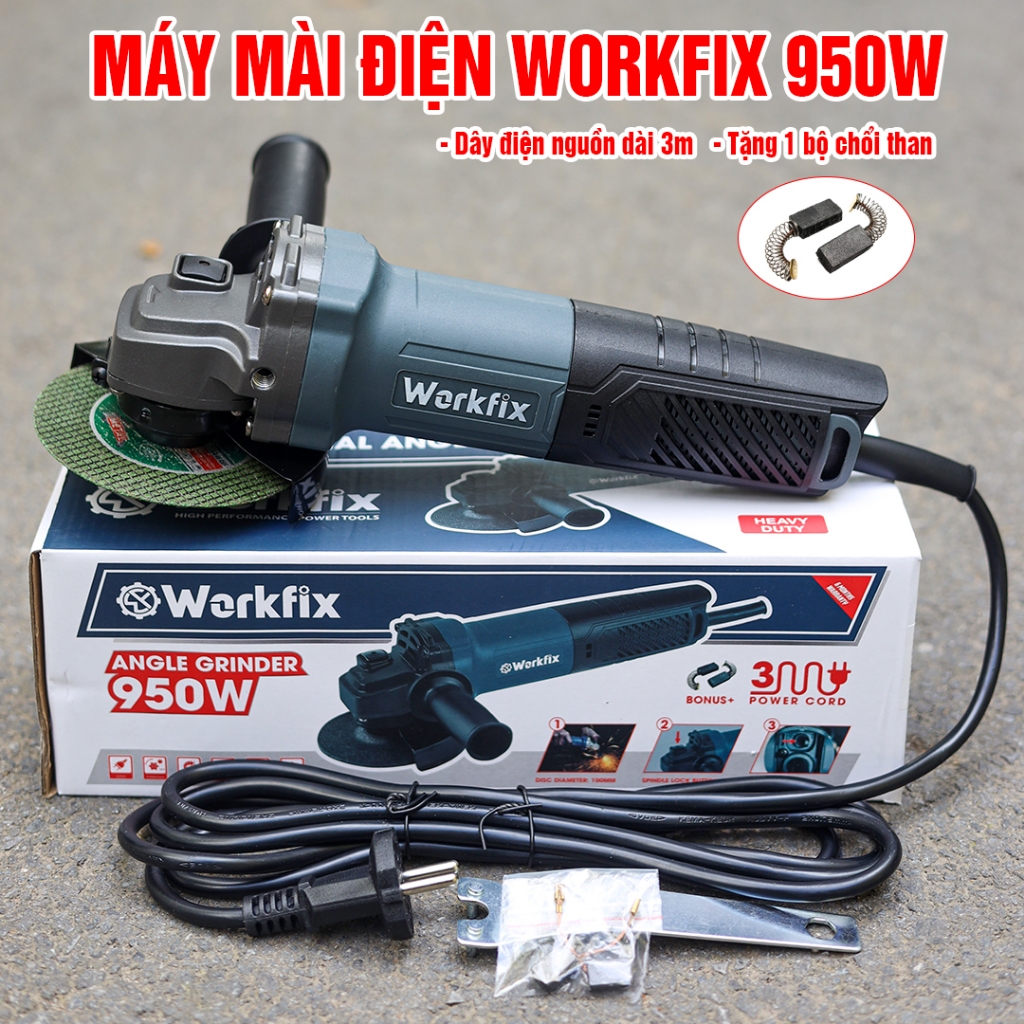 Máy Mài, Cắt Cầm Tay WORKFIX WF-AG950W - Công Suất 950W, BH Chính Hãng ...