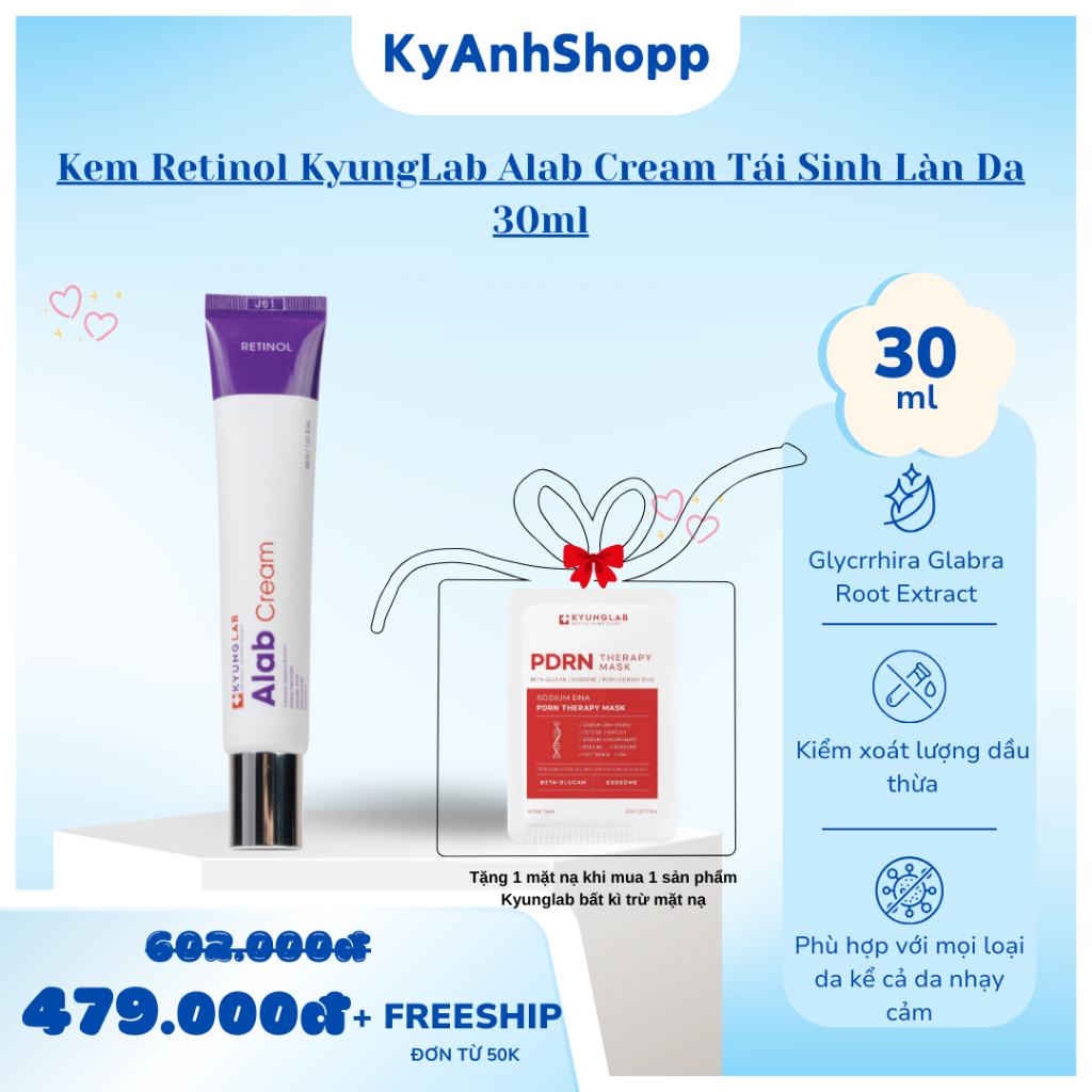 Kem Retinol KyungLab Alab Cream Tái Sinh Làn Da 30ml | Shopee Việt Nam