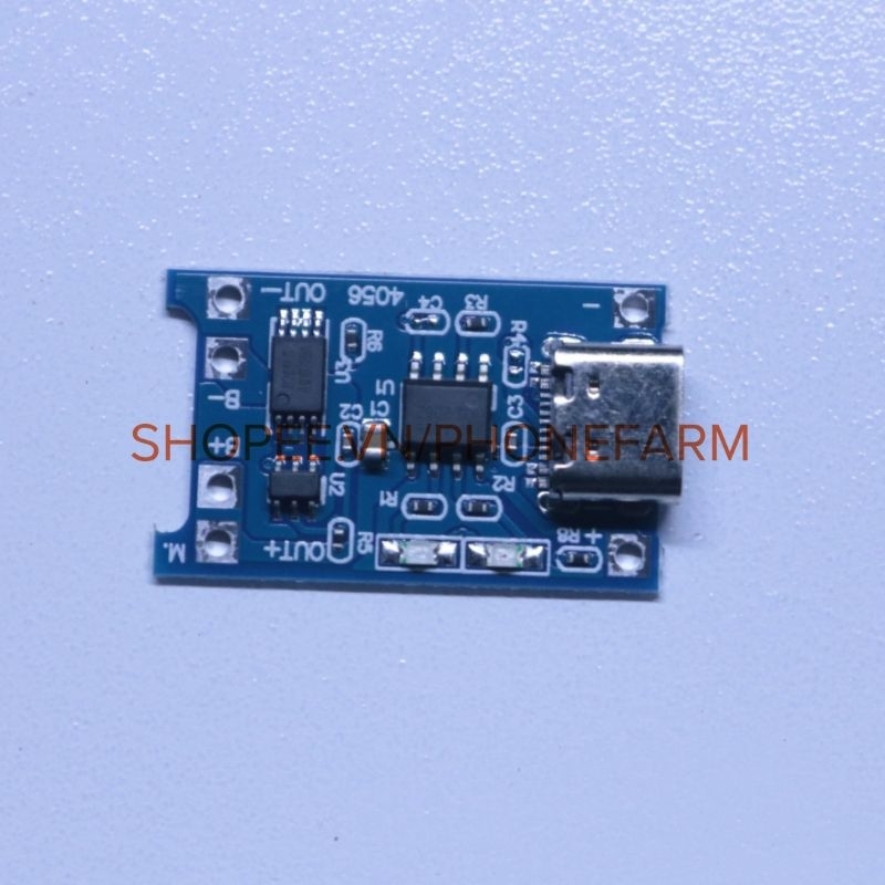 Mạch Sạc Pin 1 Cell 18650 Có Bảo Vệ TP4056 1A Type C | Shopee Việt Nam