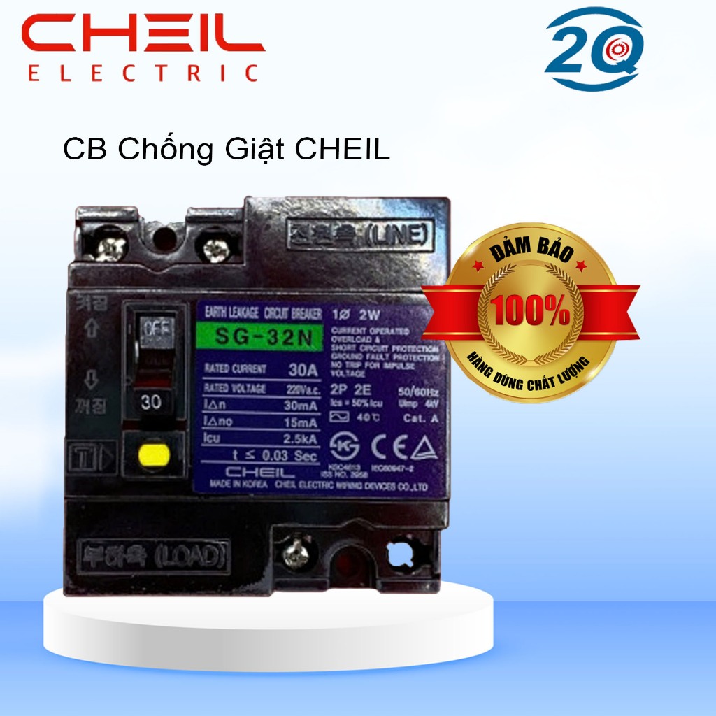 Cầu dao chống giật/ ELCB/ CB chống giật-CheiL (Korea)-SG32N-30A ...