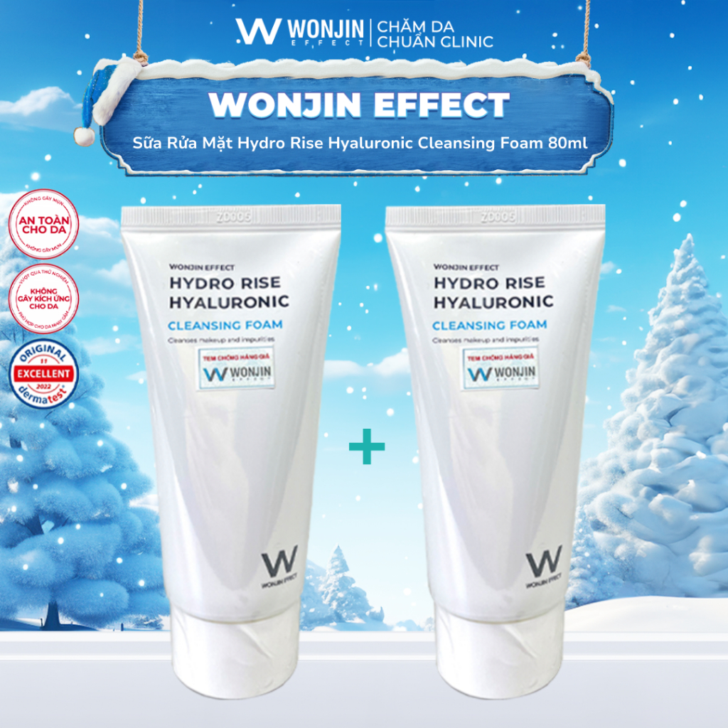 [MUA 1 TẶNG 1] Sữa Rửa Mặt WonJin Effect Hydro Rise Hyaluronic Cleansing Foam 80ml | Shopee Việt Nam