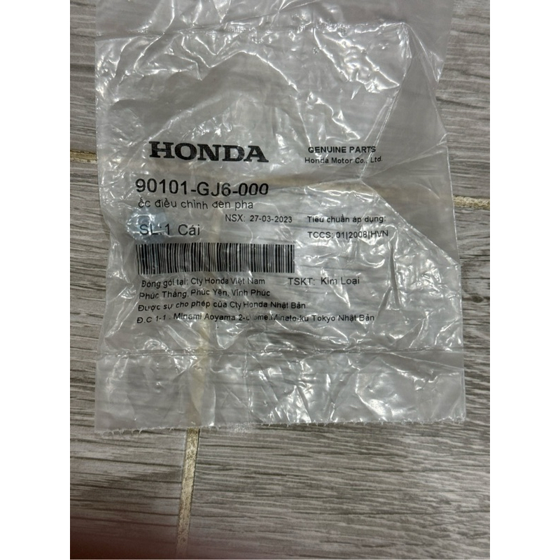 ỐC ĐIỀU CHỈNH ĐÈN PHA HONDA DÙNG CHUNG NHIỀU DÒNG XE(90101GJ6000 ...