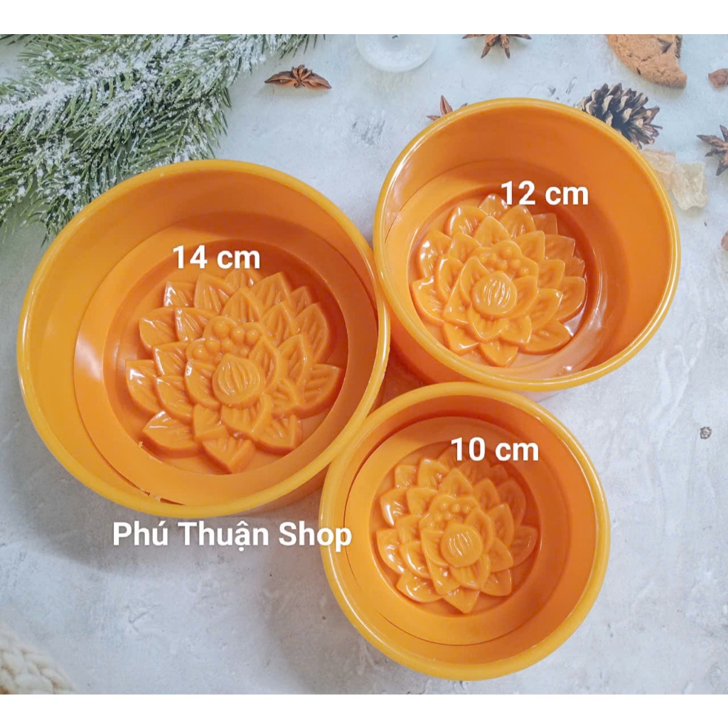 Khuôn Nhận Xôi Tròn Hình Hoa Sen 10 cm - 12 cm -14 cm, khuôn xôi mẫu mới - Hiệu Vĩnh Trường ...