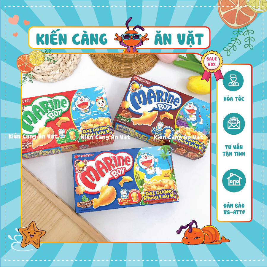 Bánh Cá Marine Boy Orion, Snack Bim Cá Ăn Liền Các Vị (Hộp 35g), Đồ ăn ...