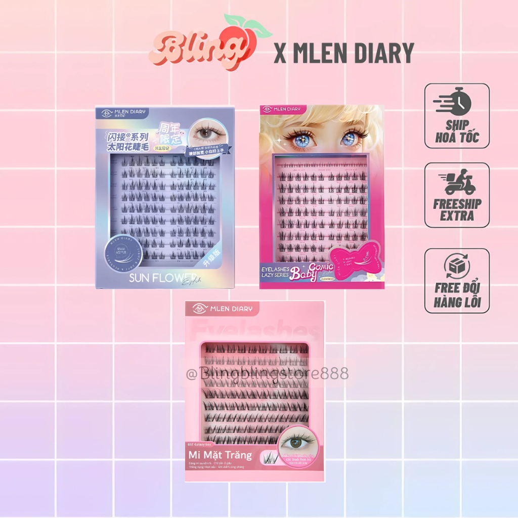 MLEN DIARY Mi Giả Mlen Diary, Mi Giả Hoa Hướng Dương, Mi Giả Anime, Mi ...