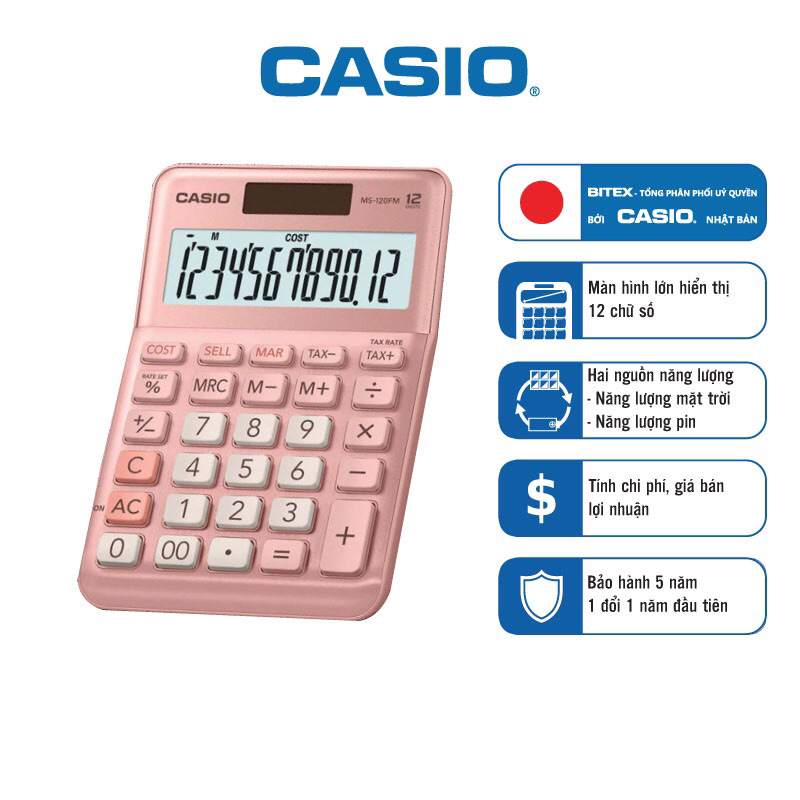Máy tính Casio MS-120FM Chính Hãng | Shopee Việt Nam