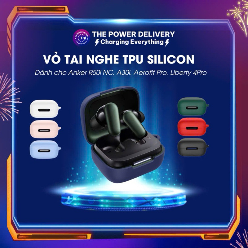Vỏ Tai Nghe TPU Silicon Cho Anker Soundcore R50i NC, A30i. Aerofit Pro ...