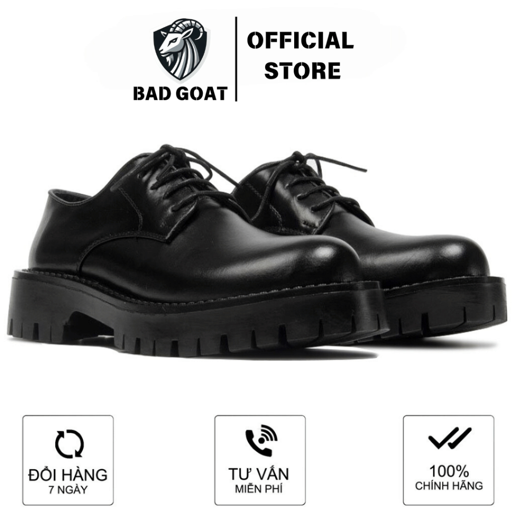 Giày Derby Chunky BAD GOAT Đế Cao Su Đúc Nguyên Khối 4cm Thời Trang ...