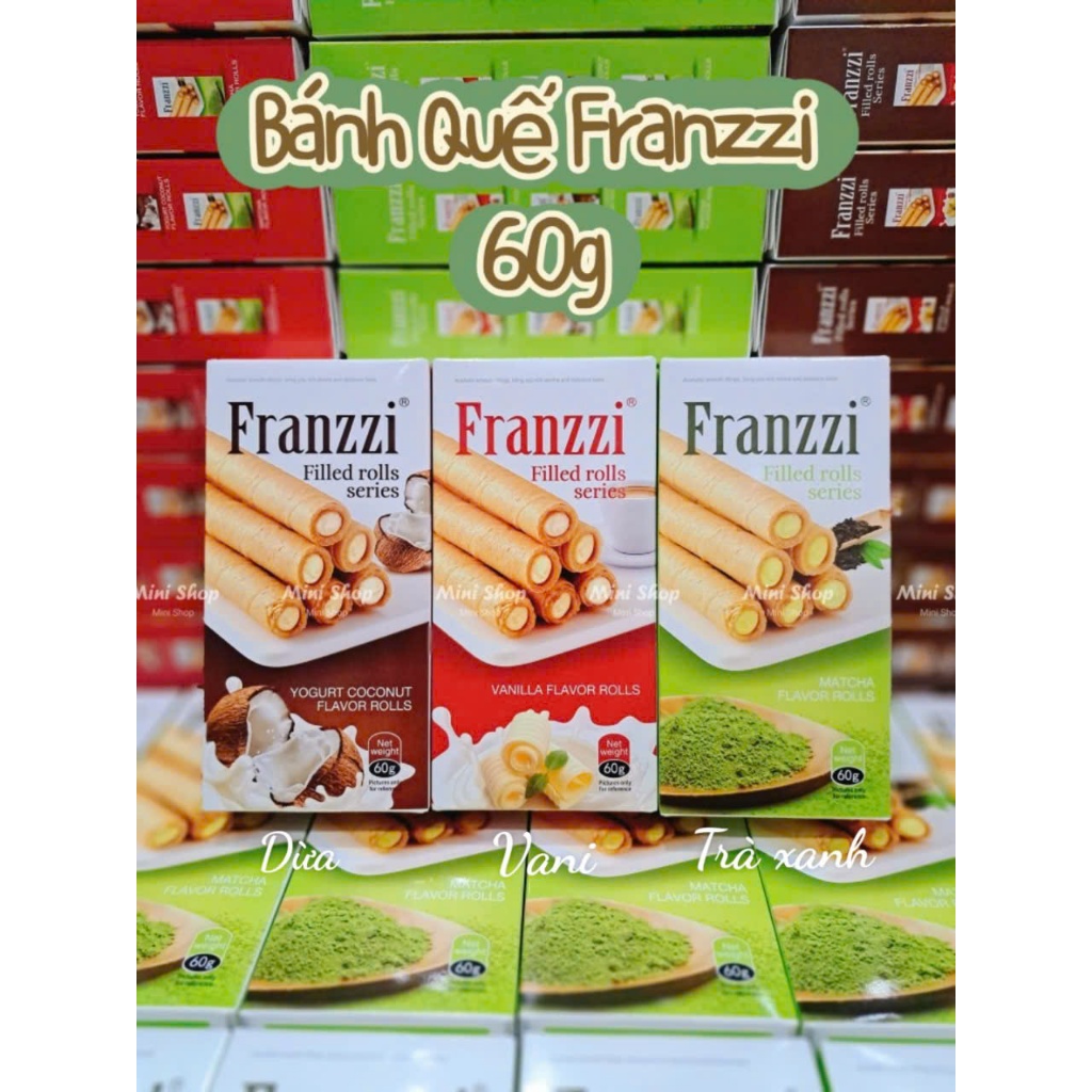 Bánh quế cuộn nhân kem FRANZZI 60g Lý Trinh | Shopee Việt Nam