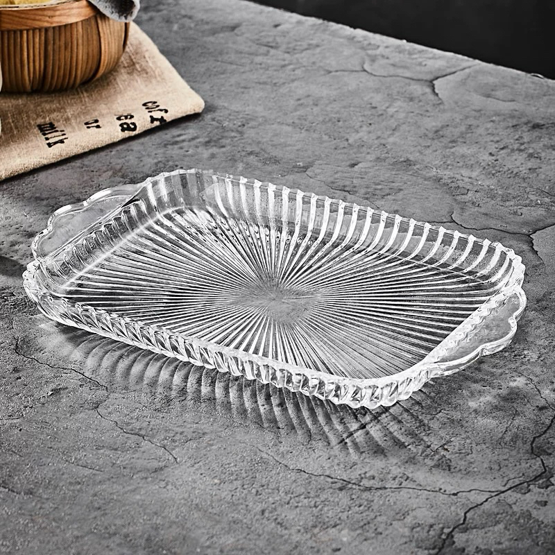 Đĩa thuỷ tinh đựng hoa quả, khay úp cốc thuỷ tinh chữ nhật DELISOGA cao ...