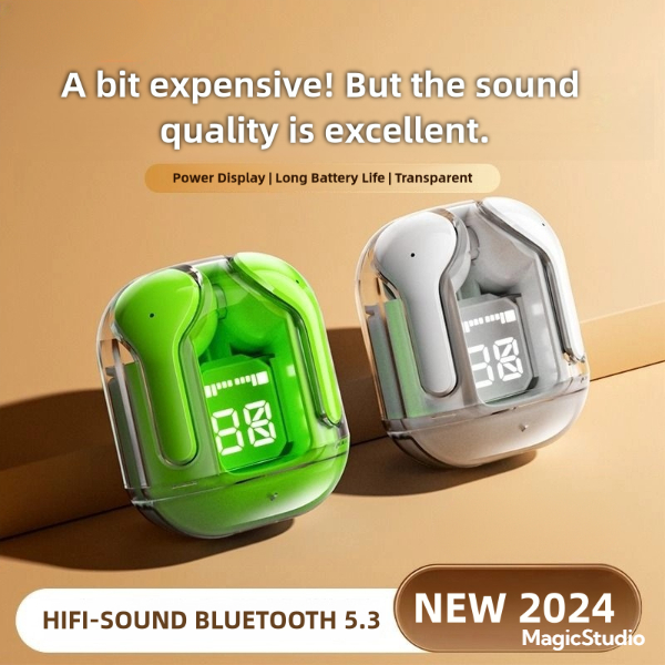 BT16 Tai nghe giảm tiếng ồn trong suốt Bluetooth hoàn toàn mới tai nghe ...