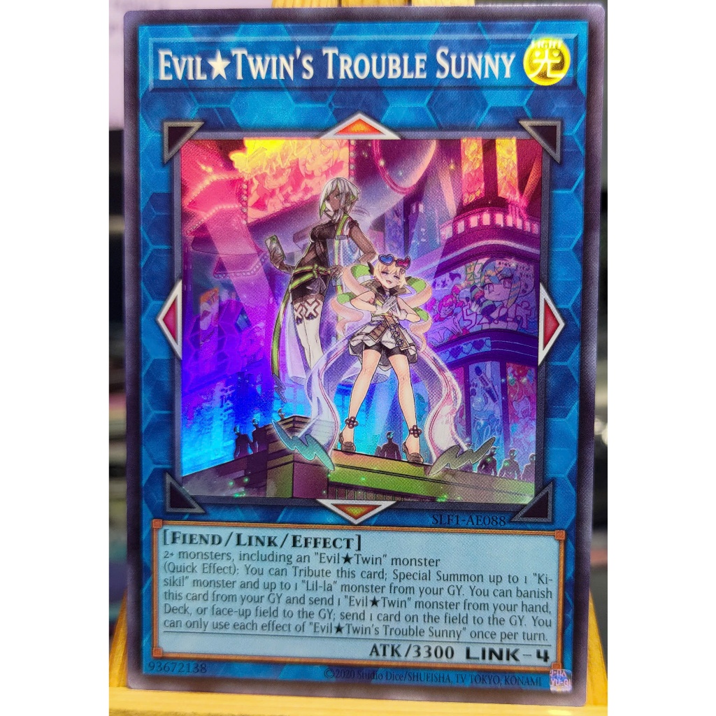 [KW2 Yugioh] [EN-AE] [Waifu] Thẻ bài SLF1-AE088 Evil?Twin's Trouble Sunny | Shopee Việt Nam