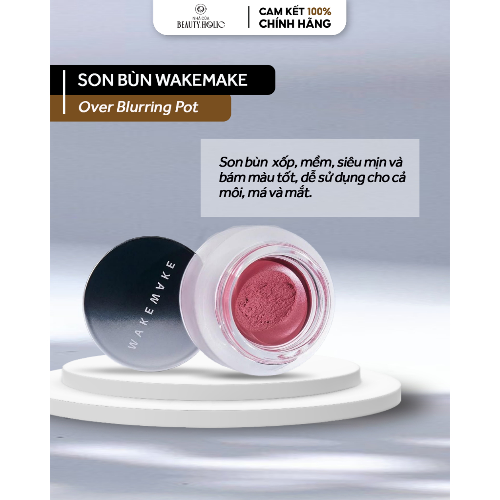 Son bùn WAKEMAKE OVER BLURRING POT | Shopee Việt Nam