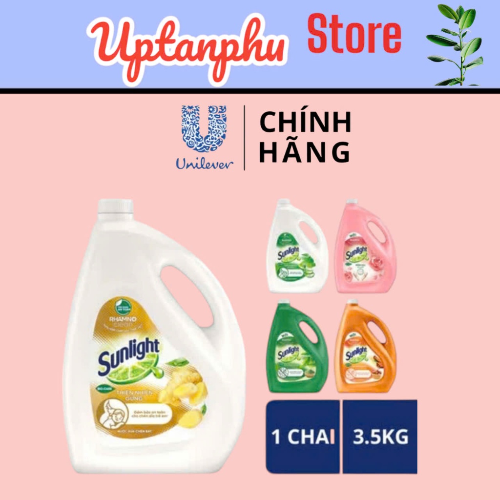 Nước rửa chén Sunlight Bio-care Thiên Nhiên 100% Gốc thực vật 3.6kg ...