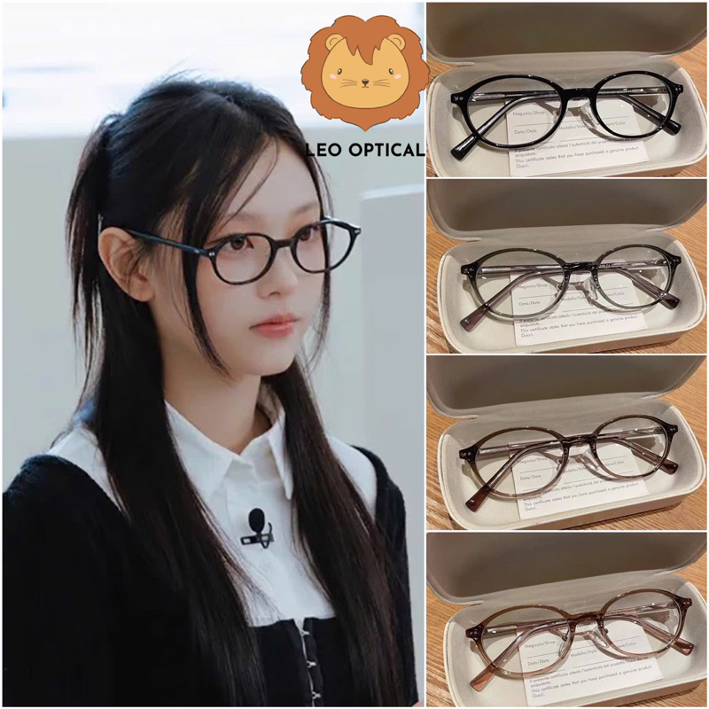 Kính mắt BILLY đổi màu cao cấp dáng dẹt oval gọng mảnh có ve nâng mũi chuyên lắp cận LEO OPTICAL ...