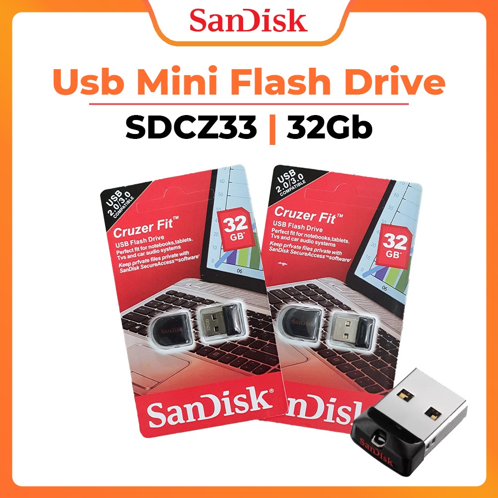 Usb Mini Flash Drive SANDISK SDCZ33 32GB | Shopee Việt Nam