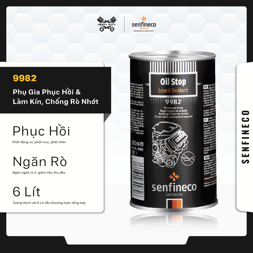 Senfineco 9982 Phụ Gia Phục Hồi Ron Phớt, Làm Kín Chống Rò Rỉ Nhớt ...