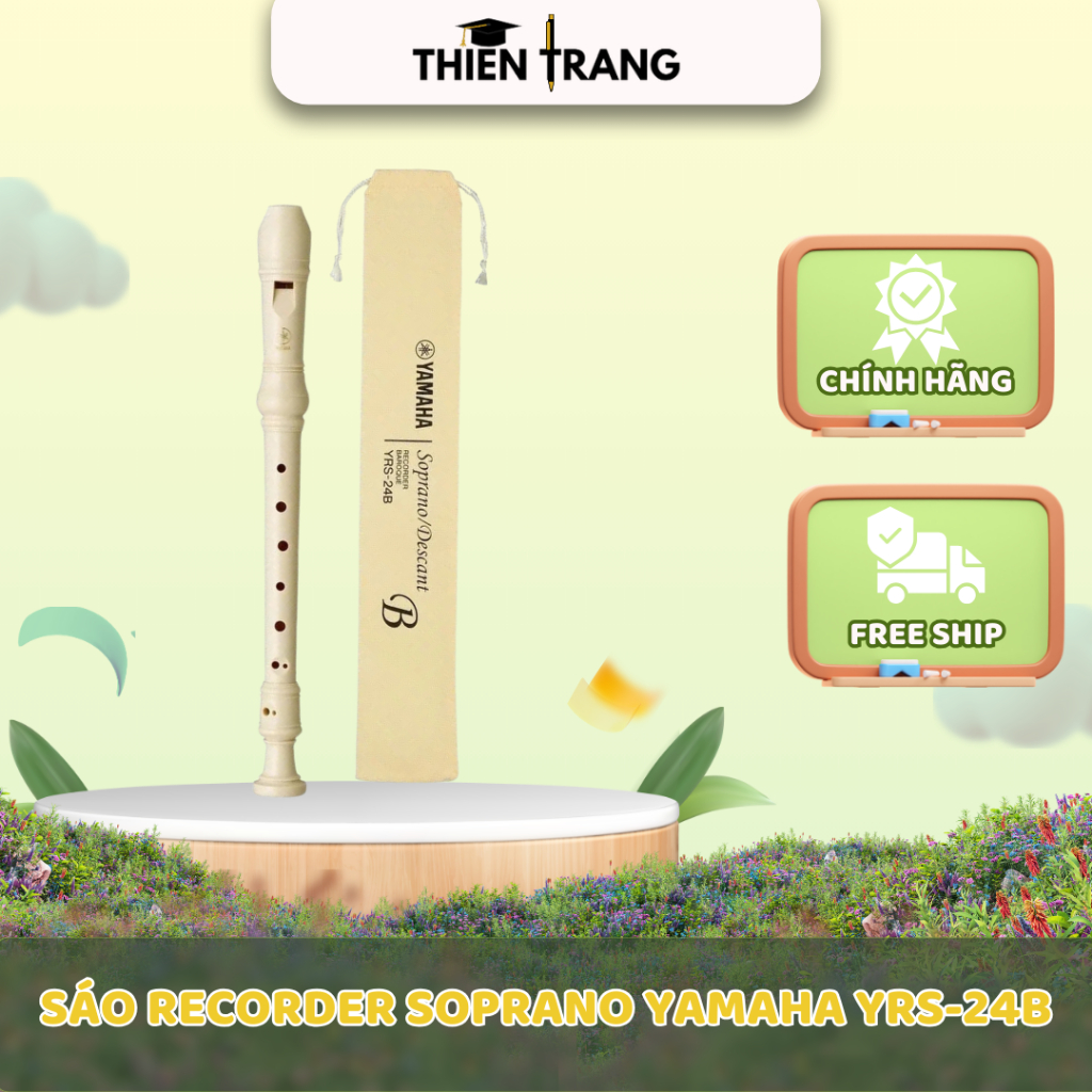 SÁO RECORDER SOPRANO YAMAHA YRS-24B Tone G( Chữ G) Âm Chuẩn Dễ Thổi ...