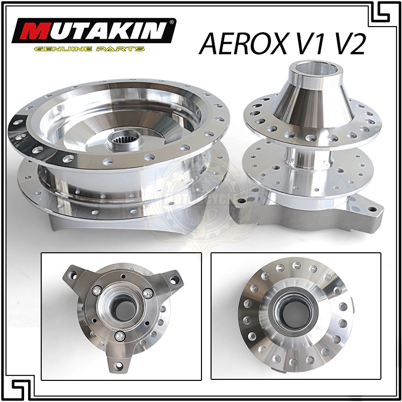 Cặp đùm ( may ơ ) MUTAKIN dùng gắn cho xe YAMAHA AEROX V1 V2 / NVX V1 ...