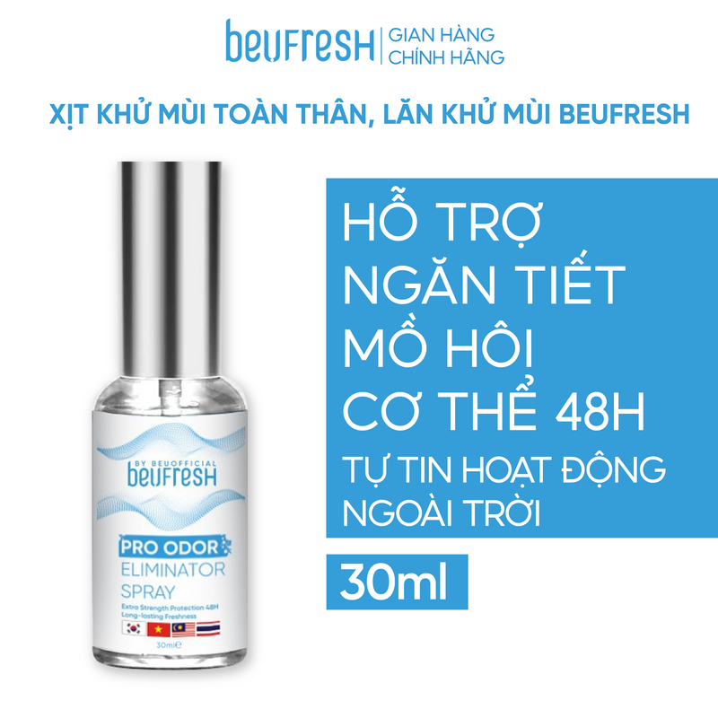 [Độc quyền Livestream] Xịt khử mùi toàn thân, lăn khử mùi BEUFRESH ngăn ...