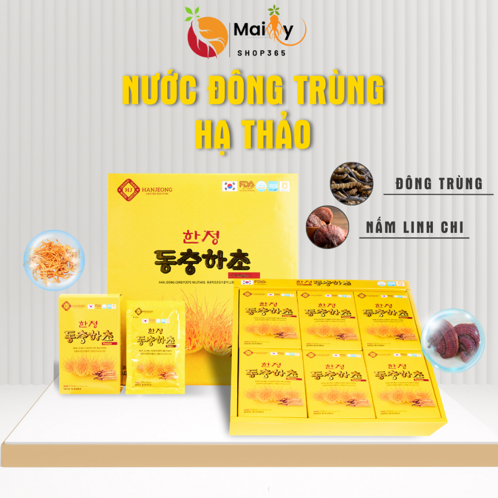 Nước Đông Trùng Hạ Thảo HanJeong 30 gói x 50ml Bồi Bổ Sức Khoẻ - MaiLy ...