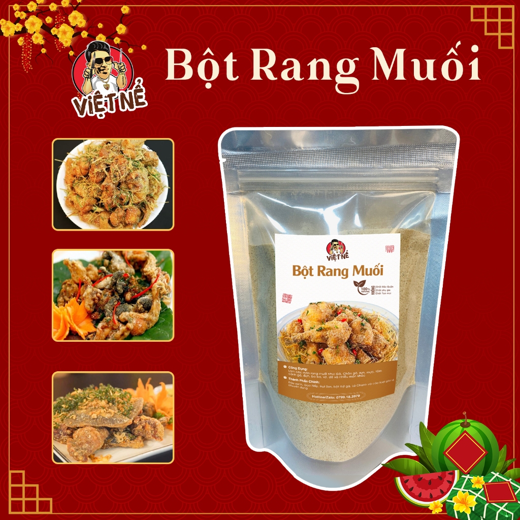 Bột Rang Muối Làm Các Món Gà, Tôm, Ba Ba, Dê, Ếch, Vịt, Sụn Gà, Cá Rang ...