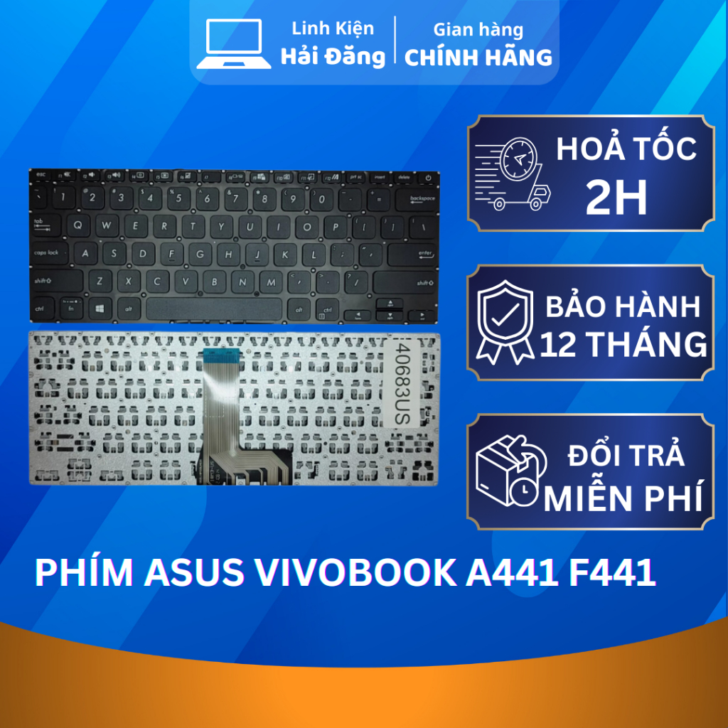 Bàn Phím Laptop Asus Vivobook A441 F441 F441V F441U X441 X441S X445 ...