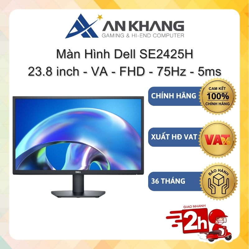 Màn Hình Dell SE2425H (23.8 inch - VA - FHD - 75Hz - 5ms - HDMI - VGA) Chính hãng Bảo hành 36 ...
