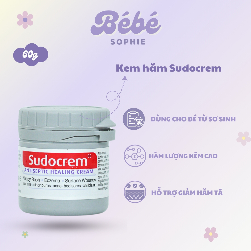 Kem Sudo trị hăm cho bé sơ sinh trở lên 50gr - Bebe Sophie | Shopee ...