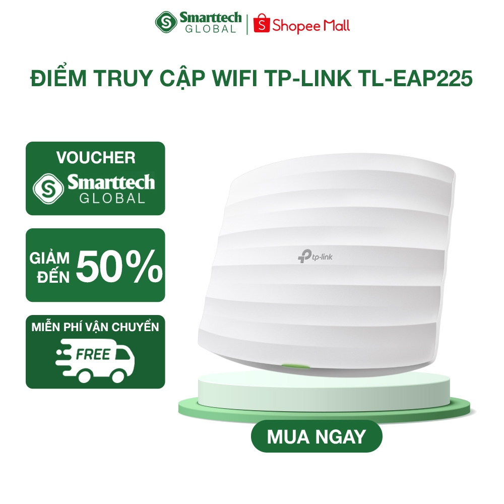 Điểm Truy Cập Wifi TP-LINK TL-EAP225 Gắn Trần Gigabit AC1350 MU-MIMO ...