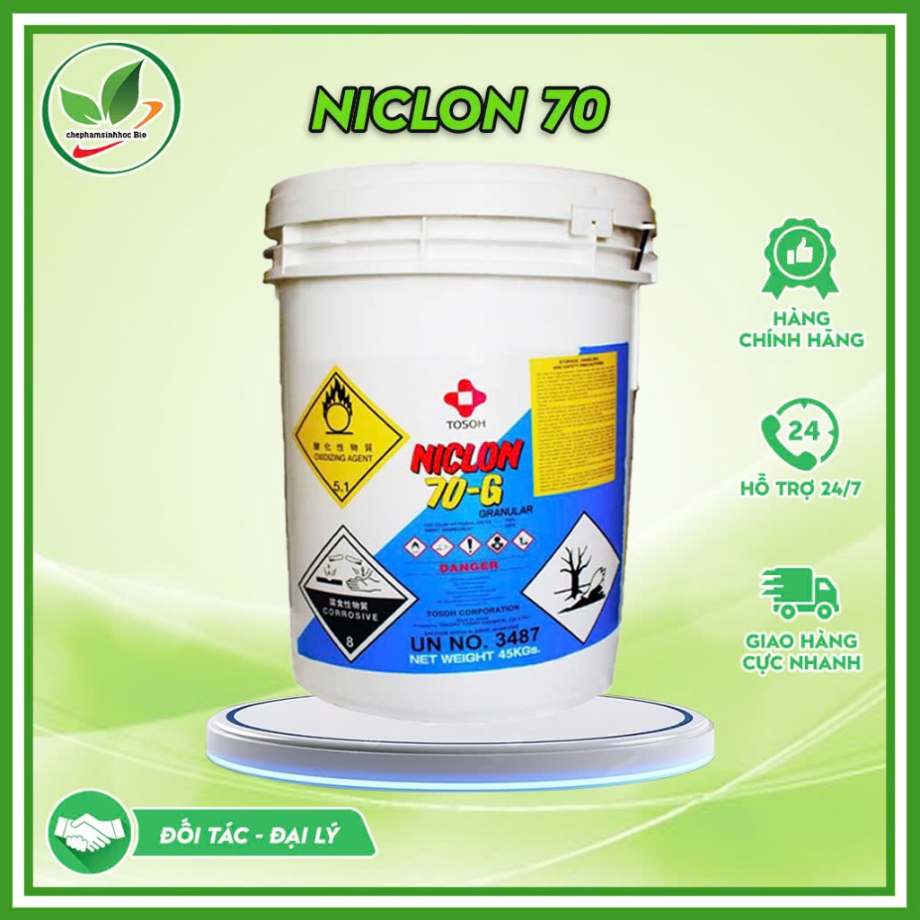 Chlorine Niclon 70%.( Nhật Bản). Thùng 45kg | Shopee Việt Nam