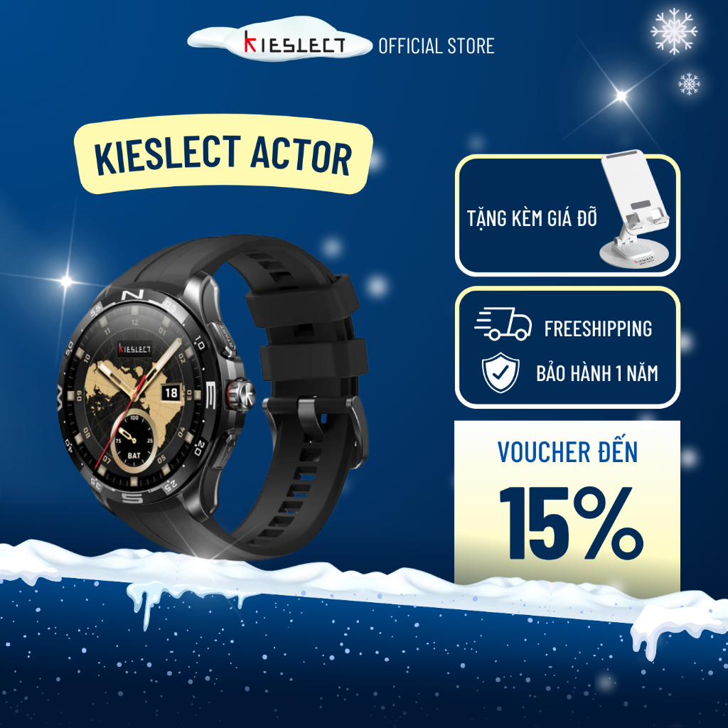 Đồng hồ thông minh Kieslect Actor I Nghe gọi trực tiếp I LTPO AMOLED I Chống nước 5ATM I Định vị ...