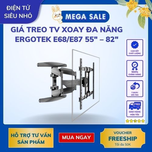 Giá treo tivi góc xoay ErgoTek E68 / E66/ E85 - Giá Treo Tivi Đa Năng - Khung Treo Tivi Xoay (60 ...