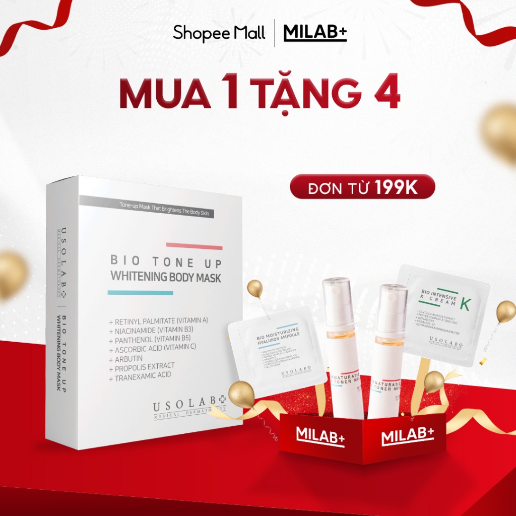 Kem ủ trắng body USOLAB, làm trắng da toàn thân, chống nắng bật tone ngay lần đầu sử dụng 100g ...