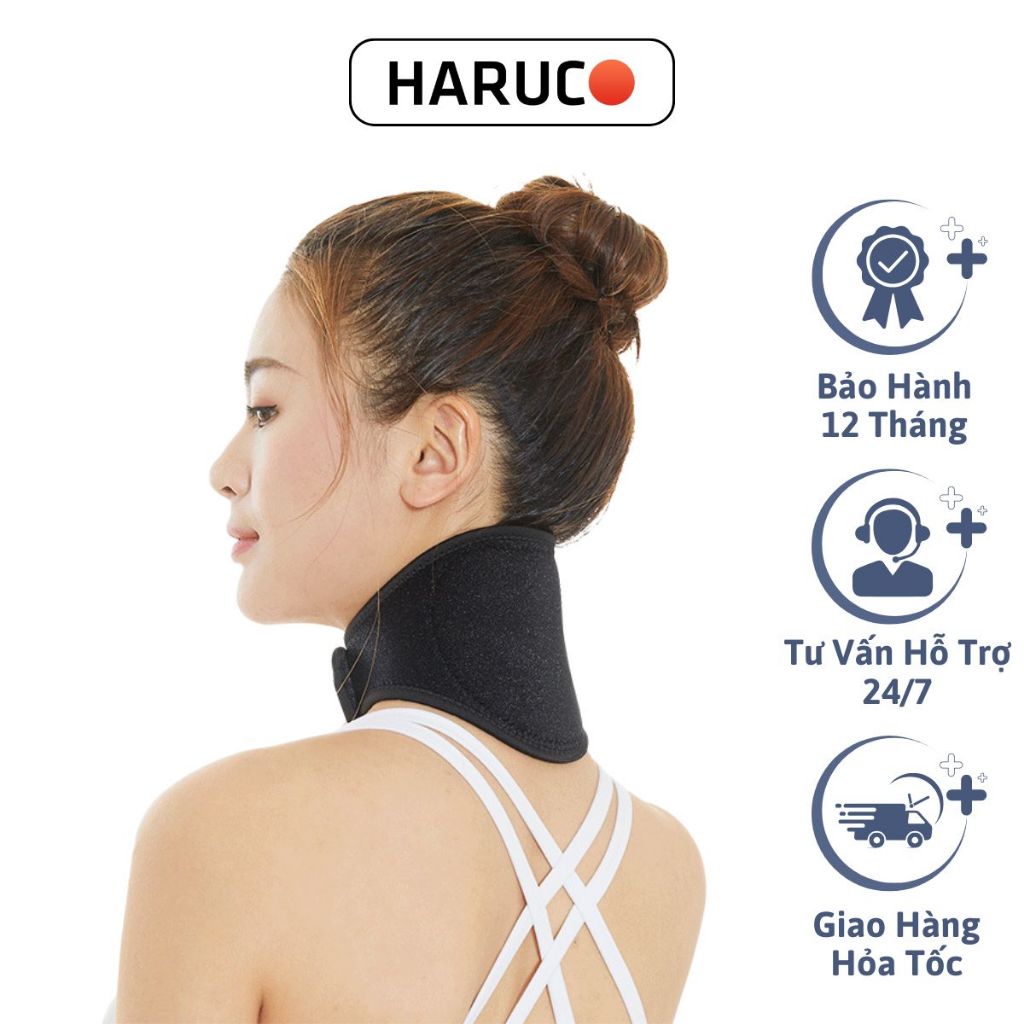 Đai Cổ Đá Nóng Haruco Bảo Vệ Đốt Sống Cổ Nhật Bản, Đai Đeo Cổ Từ Tính Tự Sưởi Ấm Giúp Giảm Đau ...