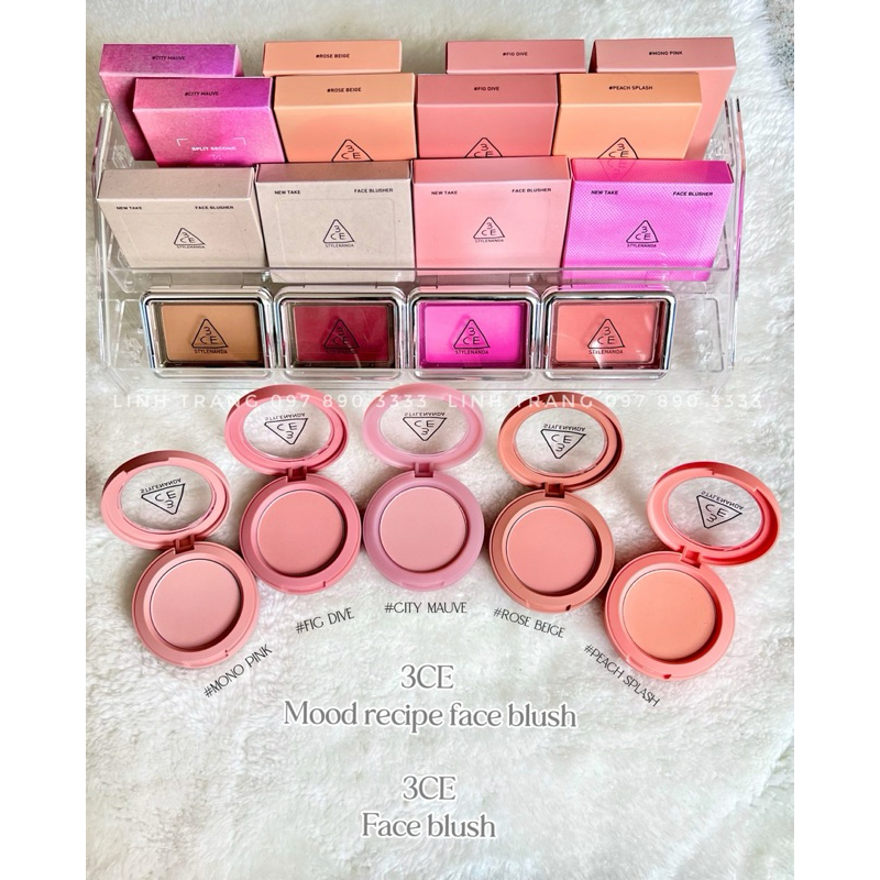 Má 3CE Face Blush & 3CE Mood Recipe Face Blush | Shopee Việt Nam
