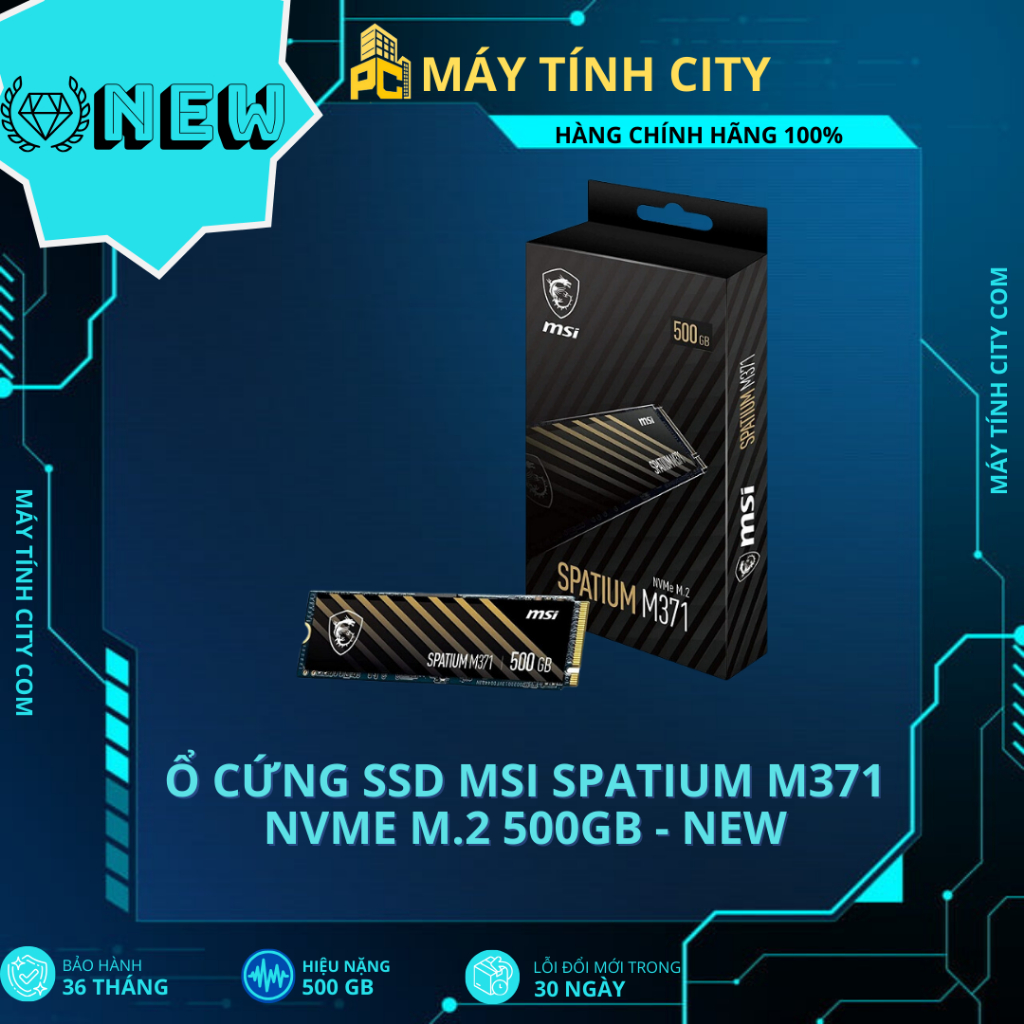 Ổ cứng SSD MSI SPATIUM M371 NVMe M.2 500GB - NEW | Shopee Việt Nam