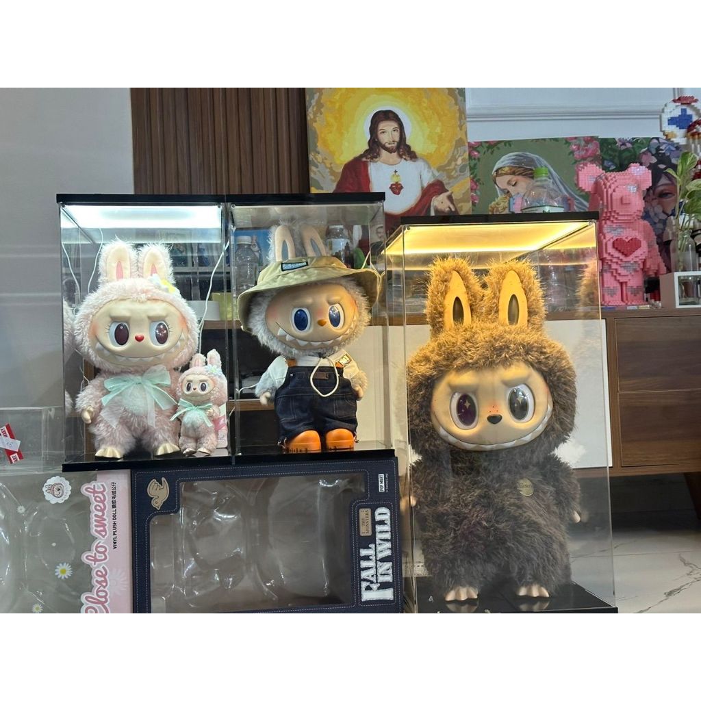 Hộp trưng bày mô hình nhân vật Baby Three - Zimomo - Labubu - Upset ...