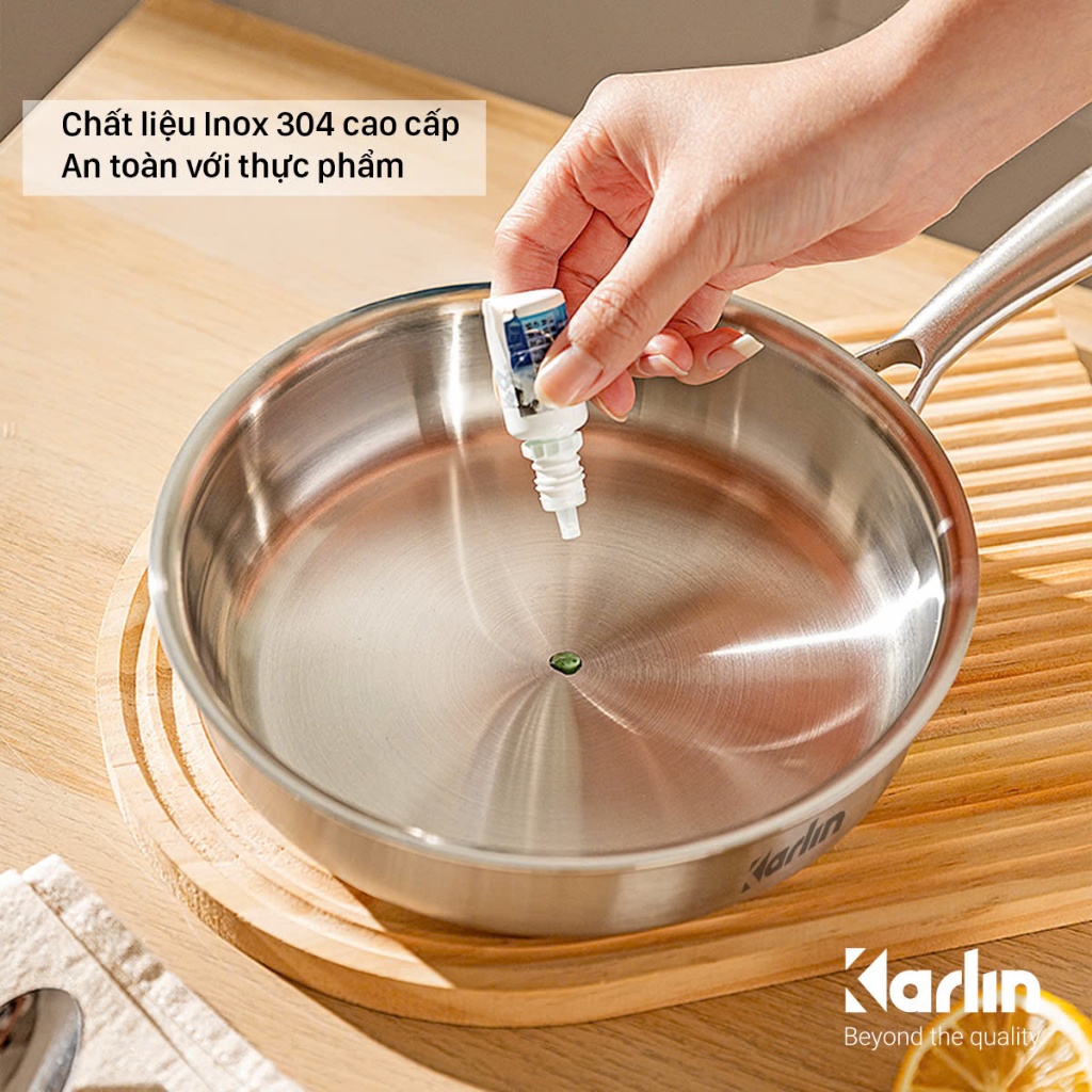 Chảo Karlin P3 size 24 inox 304 | Shopee Việt Nam