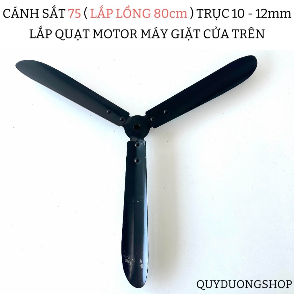 Cánh quạt công nghiệp 750 (cánh 75cm cho lồng 80cm) . Đường Kính Trục ...