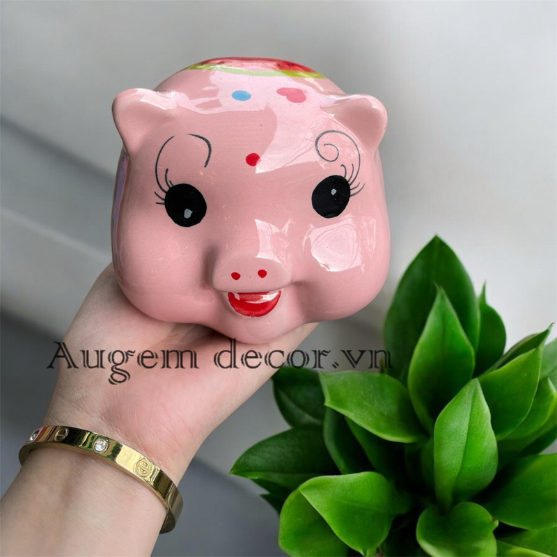 CÓ SẴN HOẢ TỐC - Heo Đất Tiết Kiệm Lợn Đất / heo sứ mini | Shopee Việt Nam