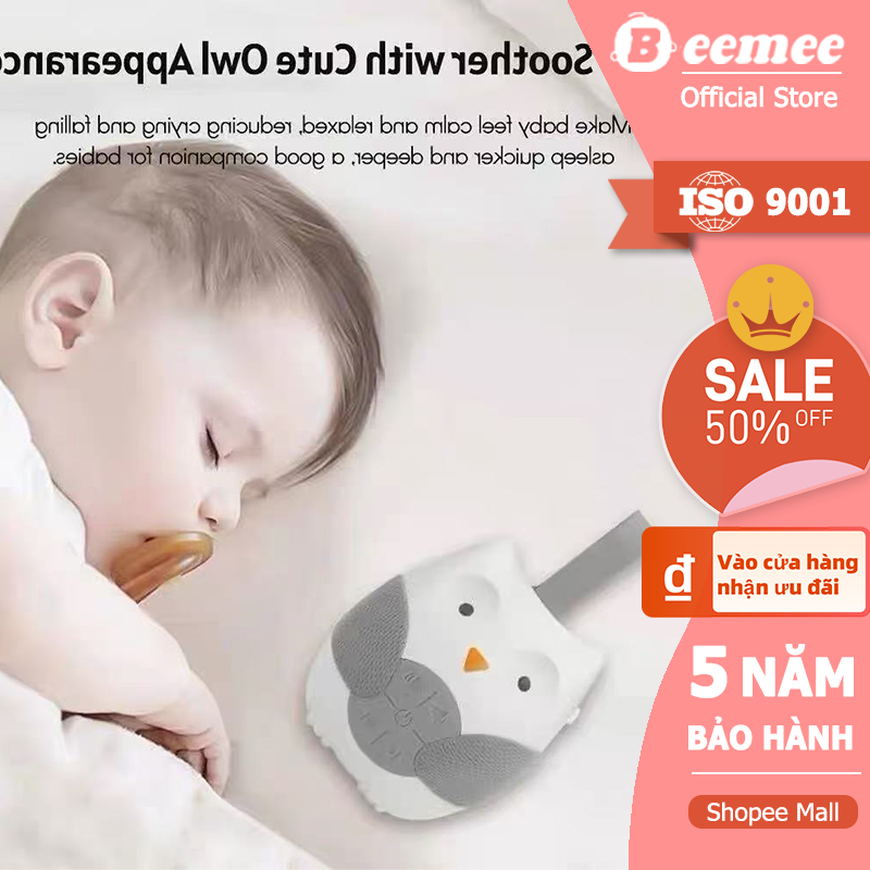 Beemee Máy tạo tiếng ồn trắng hình cú,dụng cụ hỗ trợ giấc ngủ cho bé ...