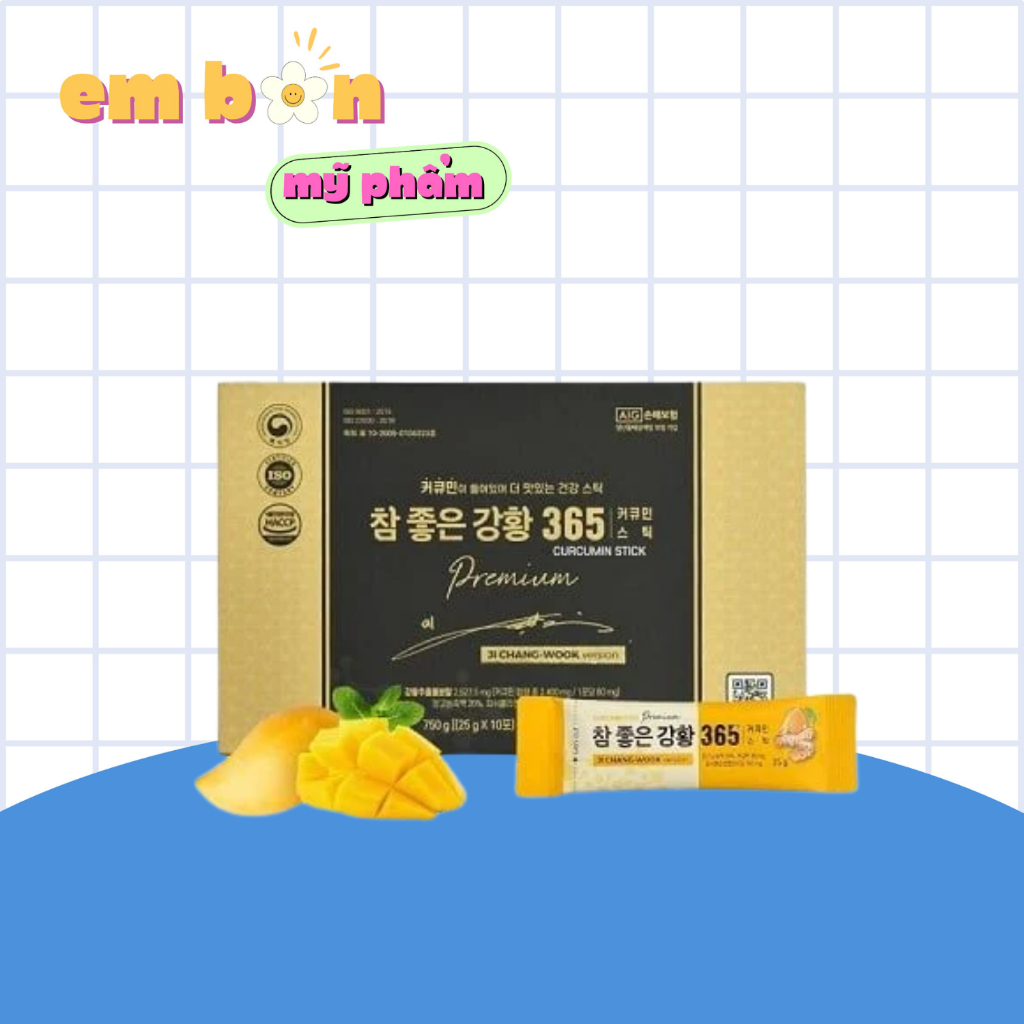 Thạch Nghệ Collagen Nano Curcumin 365 Vị Xoài Hàn Quốc | Shopee Việt Nam