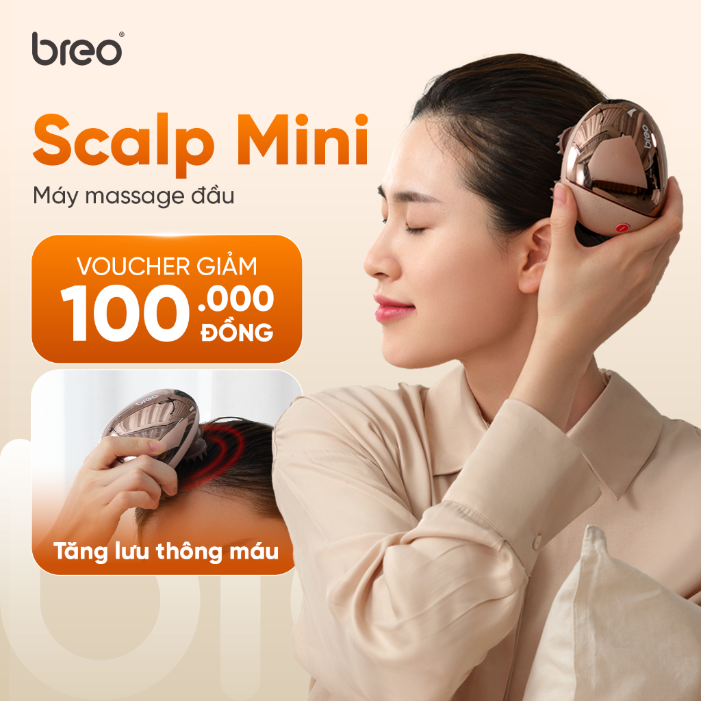Máy Massage Đầu BREO SCALP MINI - Xoa Bóp Đa Điểm Kích Thích Mọc Tóc ...