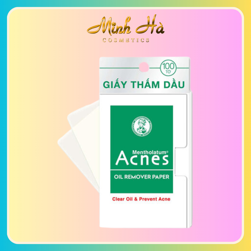 Giấy thấm dầu Acnes Oil Remover Paper 100 tờ không làm trôi lớp trang ...