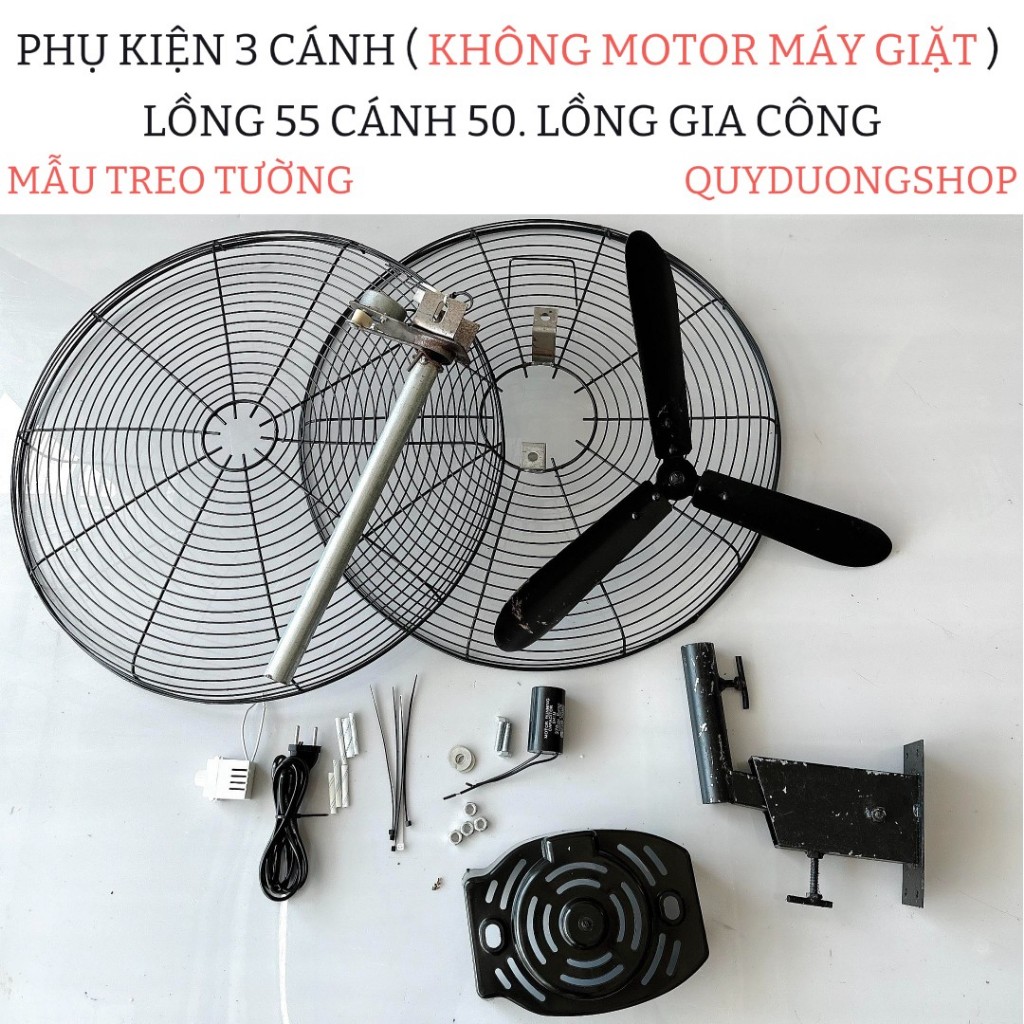Phụ Kiện 3 Cánh [ KHÔNG CÓ MOTOR Máy Giặt ] Lắp Lồng 550. Lồng 55 Cánh ...